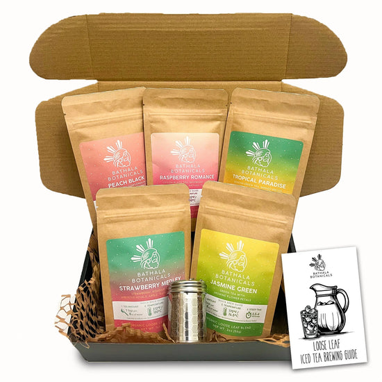 Iced Tea Loose Leaf Tea Gift Box Sampler Set - Bathala Botanicals
